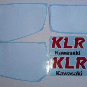 KAWASAKI KLR250 KLR 250 Stickers Decals Aufkleber Autocollant Pegatinas ...