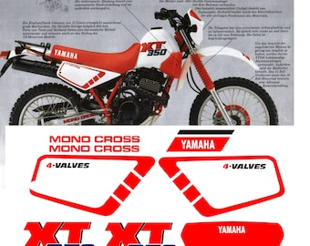 YAMAHA XT600 TENERE Decals Stickers Aufkleber Autocollant Pegatinas XT ...