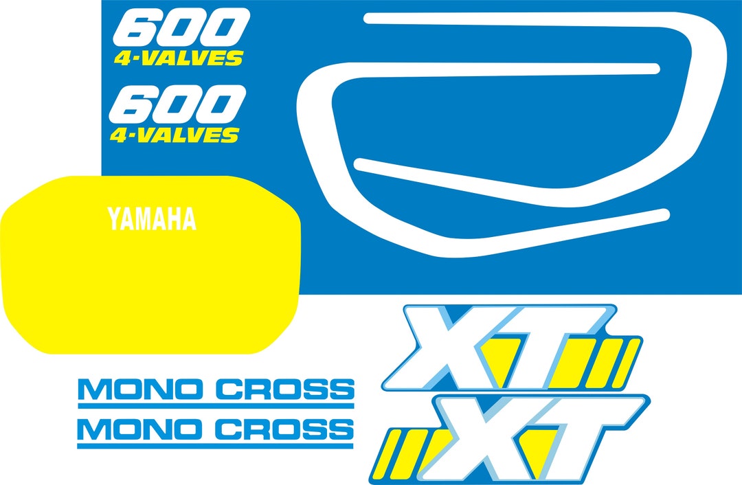 YAMAHA XT600 2kf Decals Stickers Aufkleber Autocollant Pegatinas XT 600 ...