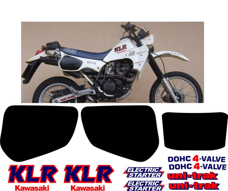 KAWASAKI KLR600 KLR 600 Stickers Decals Aufkleber Autocollant Pegatinas ...