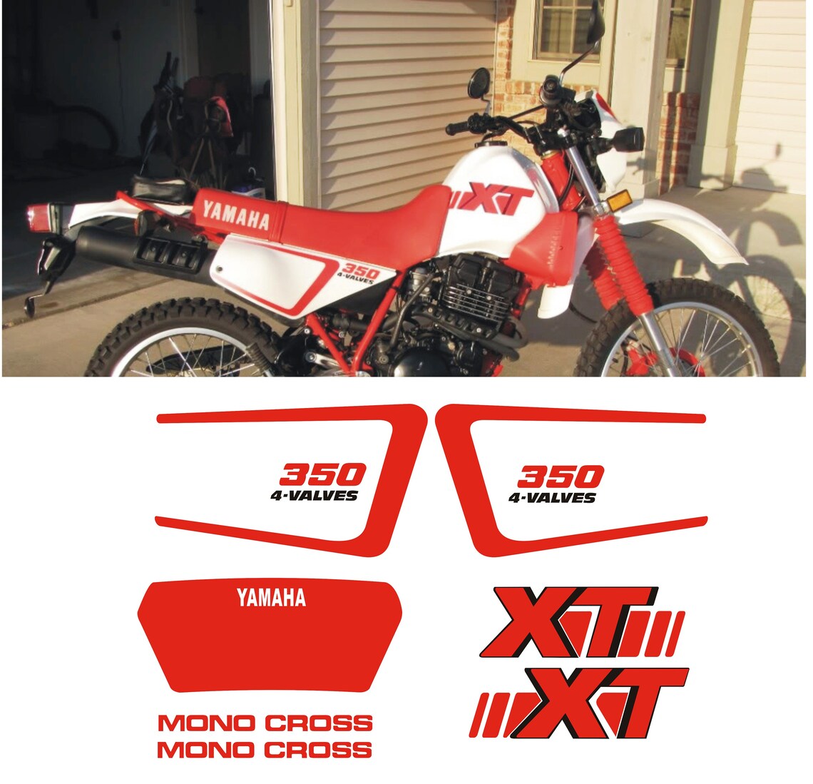 YAMAHA XT350 XT 350 Stickers Decals Aufkleber Autocollant Pegatinas - Etsy