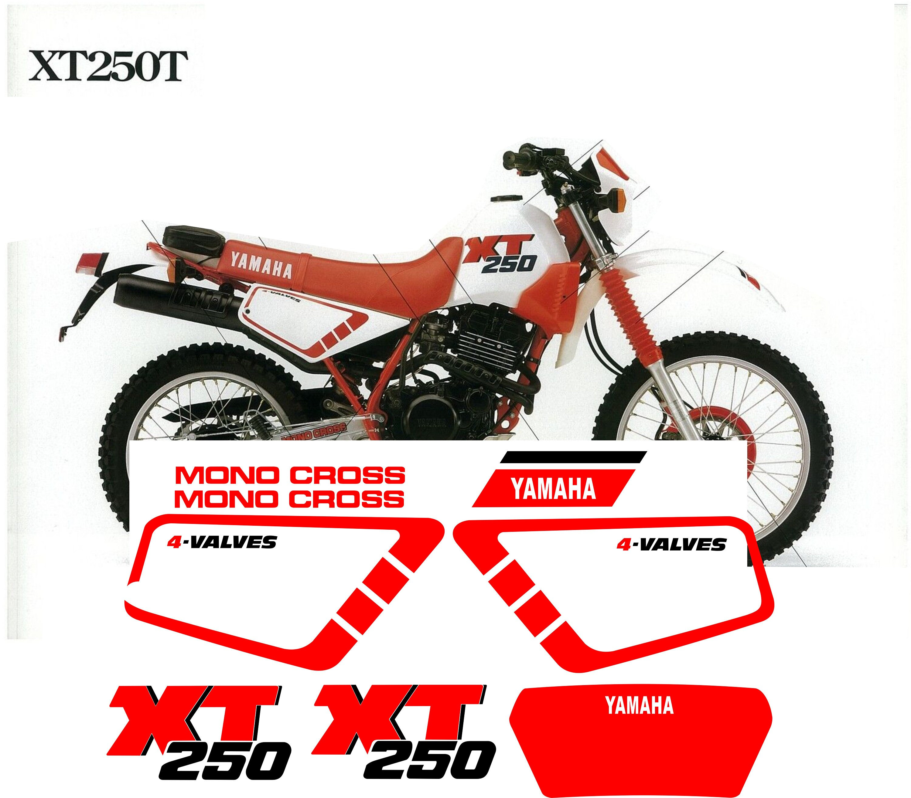 YAMAHA XT250T XT 250 Stickers Decals Aufkleber Autocollant Pegatinas - Etsy
