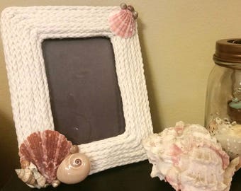 Rope picture frame | Etsy