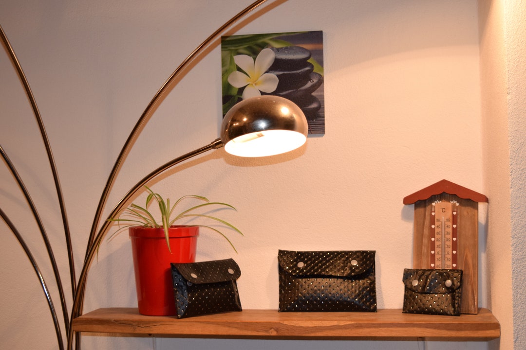 Pouch, Kit, Bag, Companion, Mask, Card, Silver, Feminine, Imitation ...