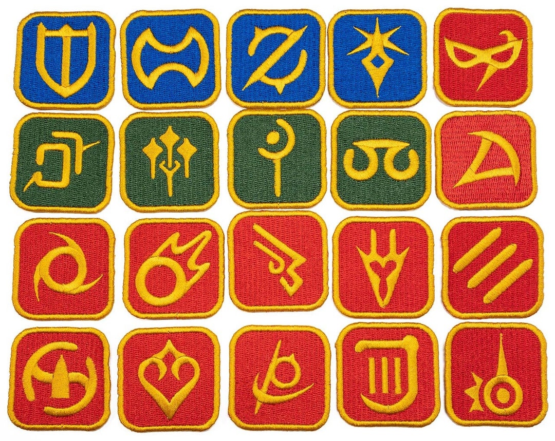 FFXIV Job Icon Embroidered Patches , Iron On, Job Class Patches ...