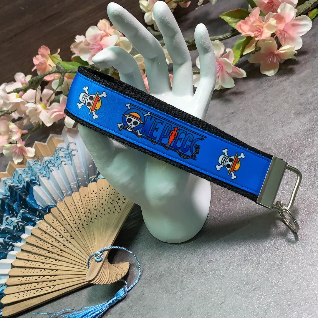 Ready to Ship Anime Key Fob - Quirky Pirate Wristlet Keychain - Straw ...