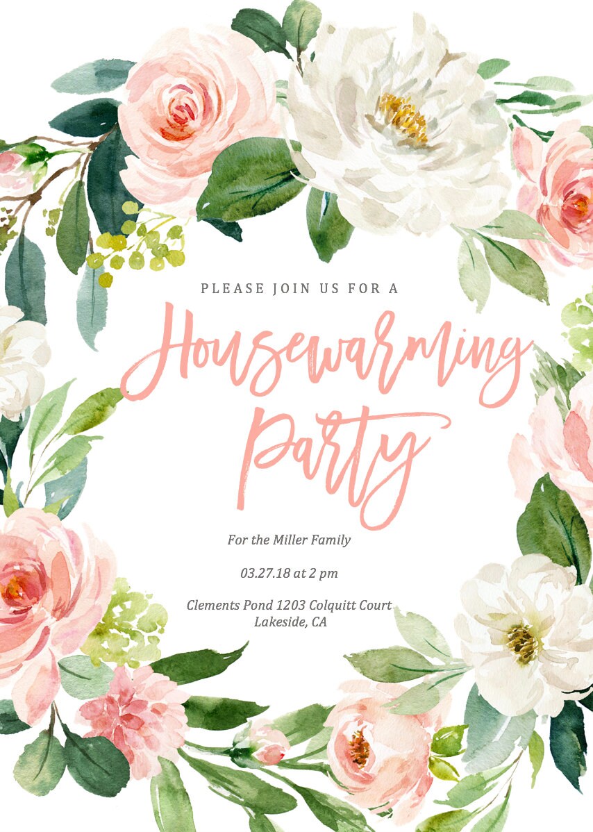 Housewarming Invite Housewarming Party New Home Invitation | Etsy