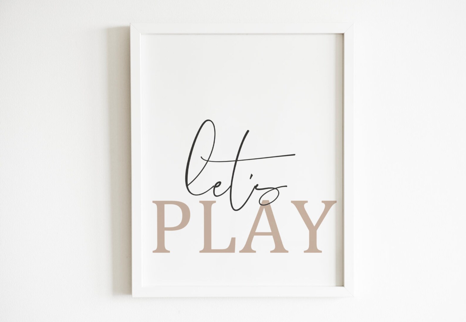 Let's Play Wall Art Playroom Wall Art Playroom Decor - Etsy