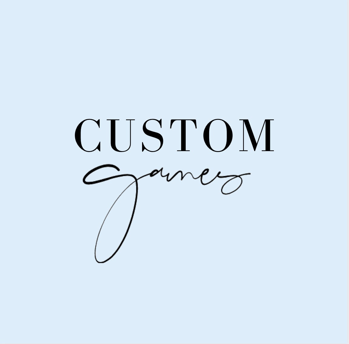 Custom Games Set, Custom Games, Design Your Own, DIY, Instant Download ...