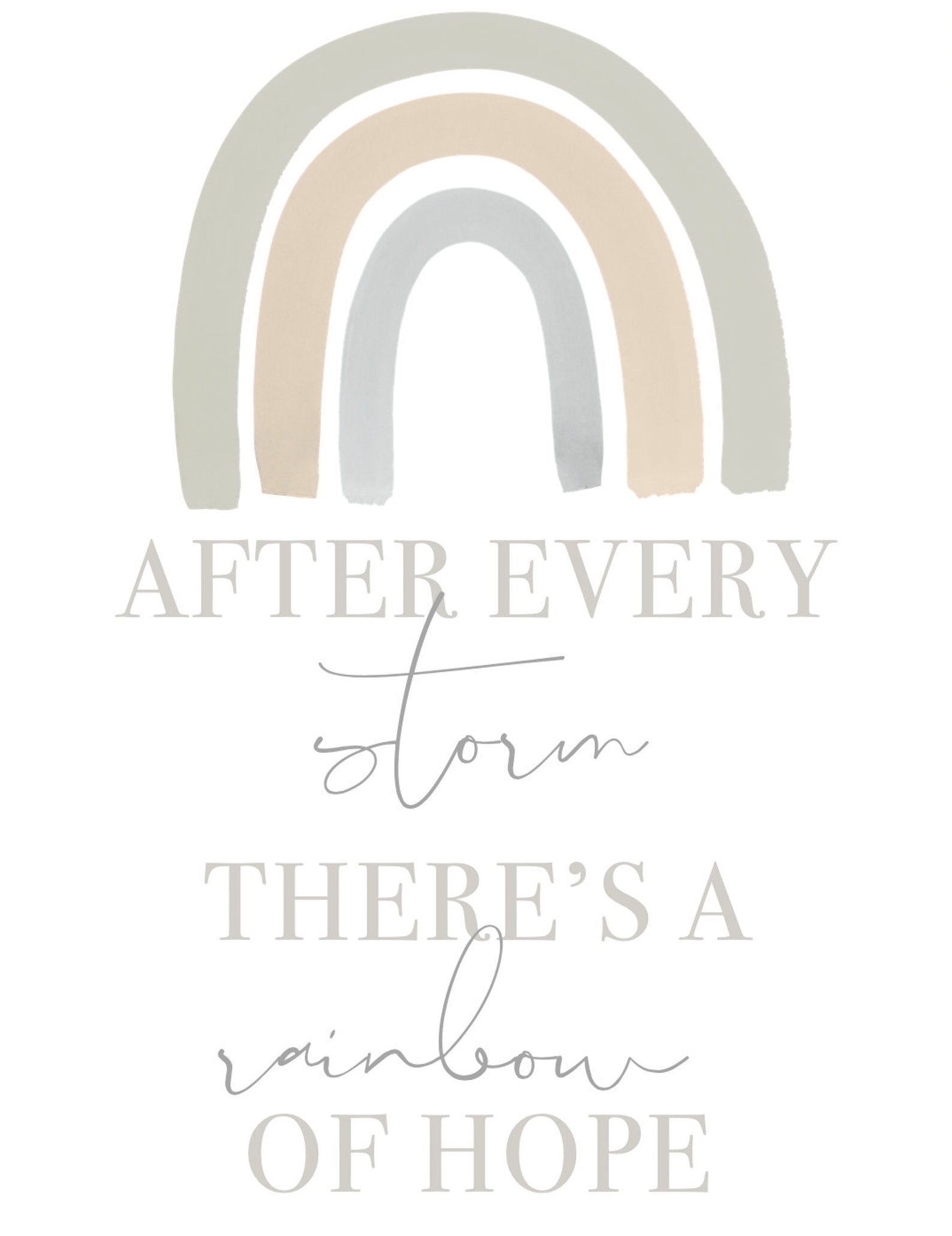 Rainbow Baby Announcement Rainbow Baby Wall Art Printable | Etsy