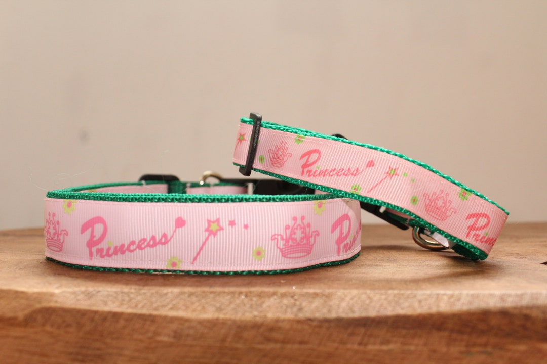 Princess Dog Collar, Leash, or Matched Set....also Available for ...