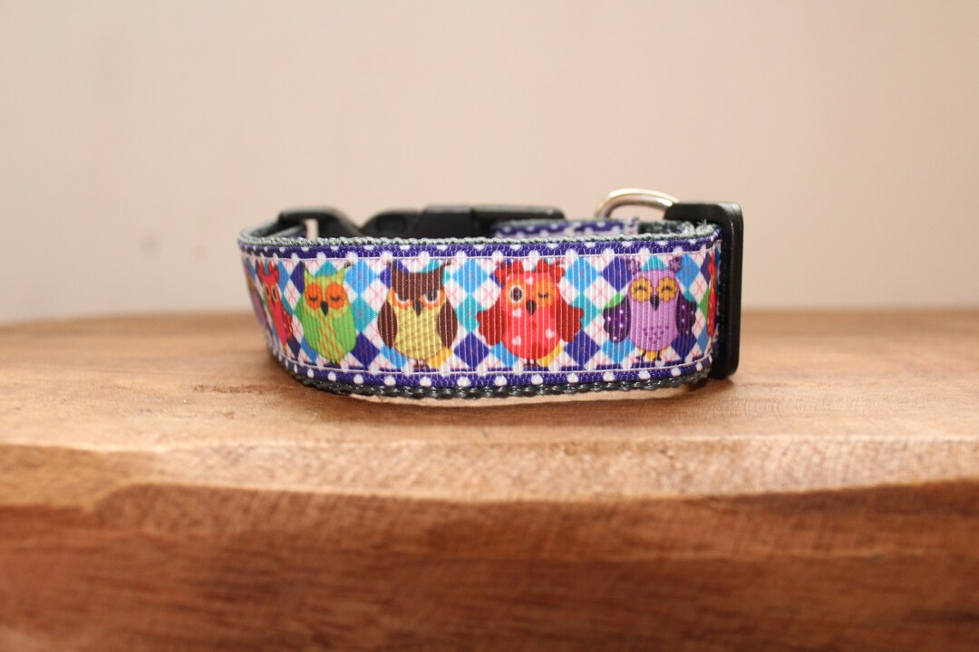 Argyle Owls Dog Collar, Leash or Matched Set...also Available for ...