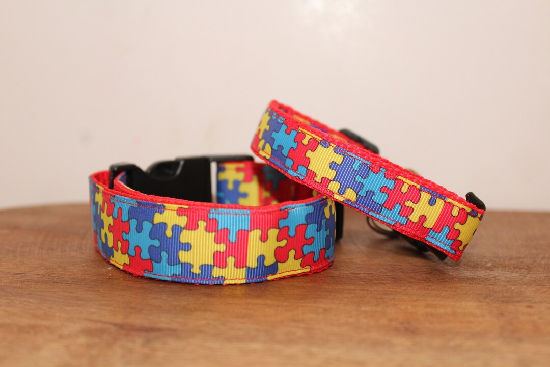 Autism Support Autism Awareness Dog Collar, Leash, or Matched Set ...