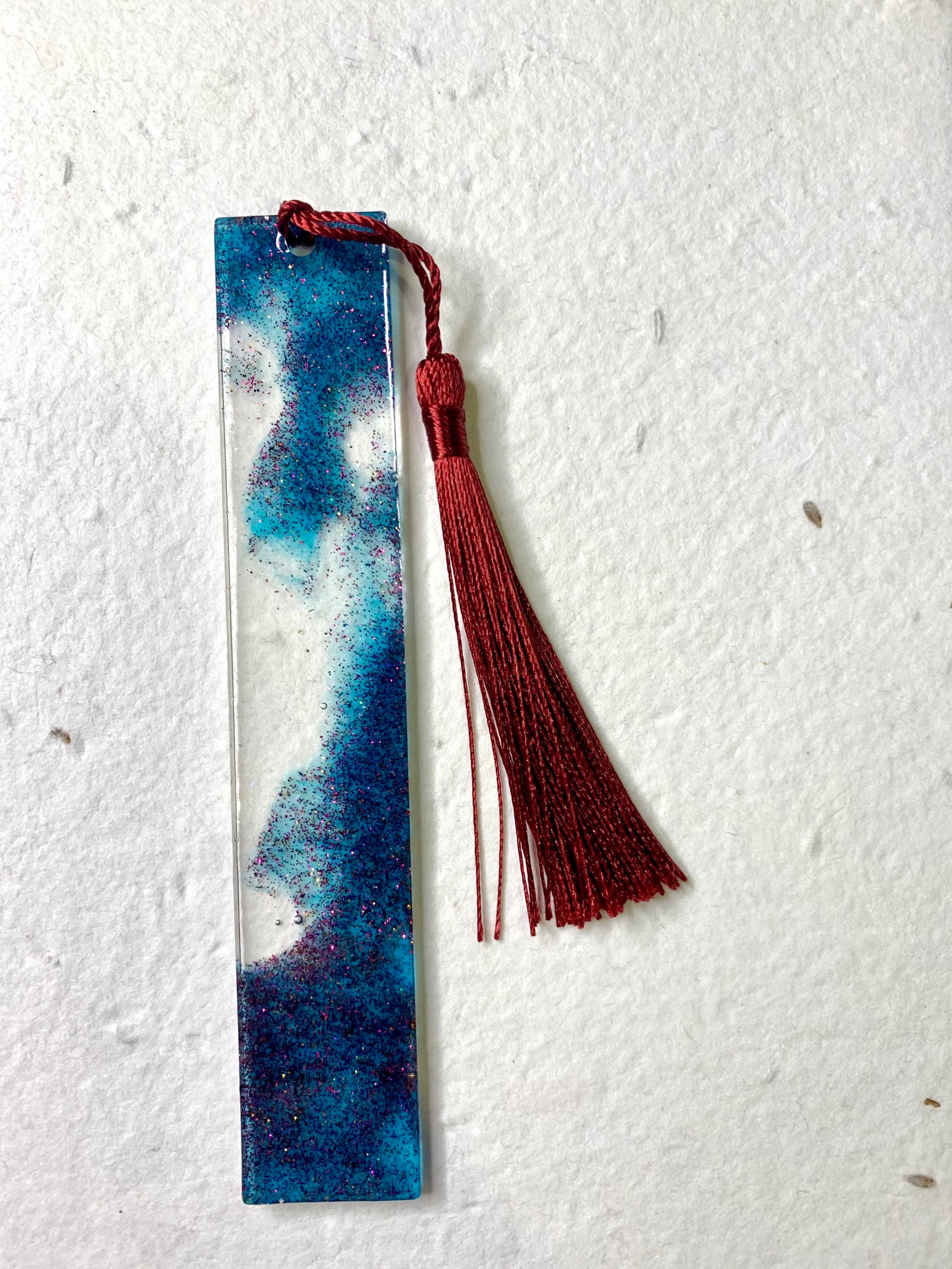 Retro Glitter Resin Bookmark Five Designs Available - Etsy