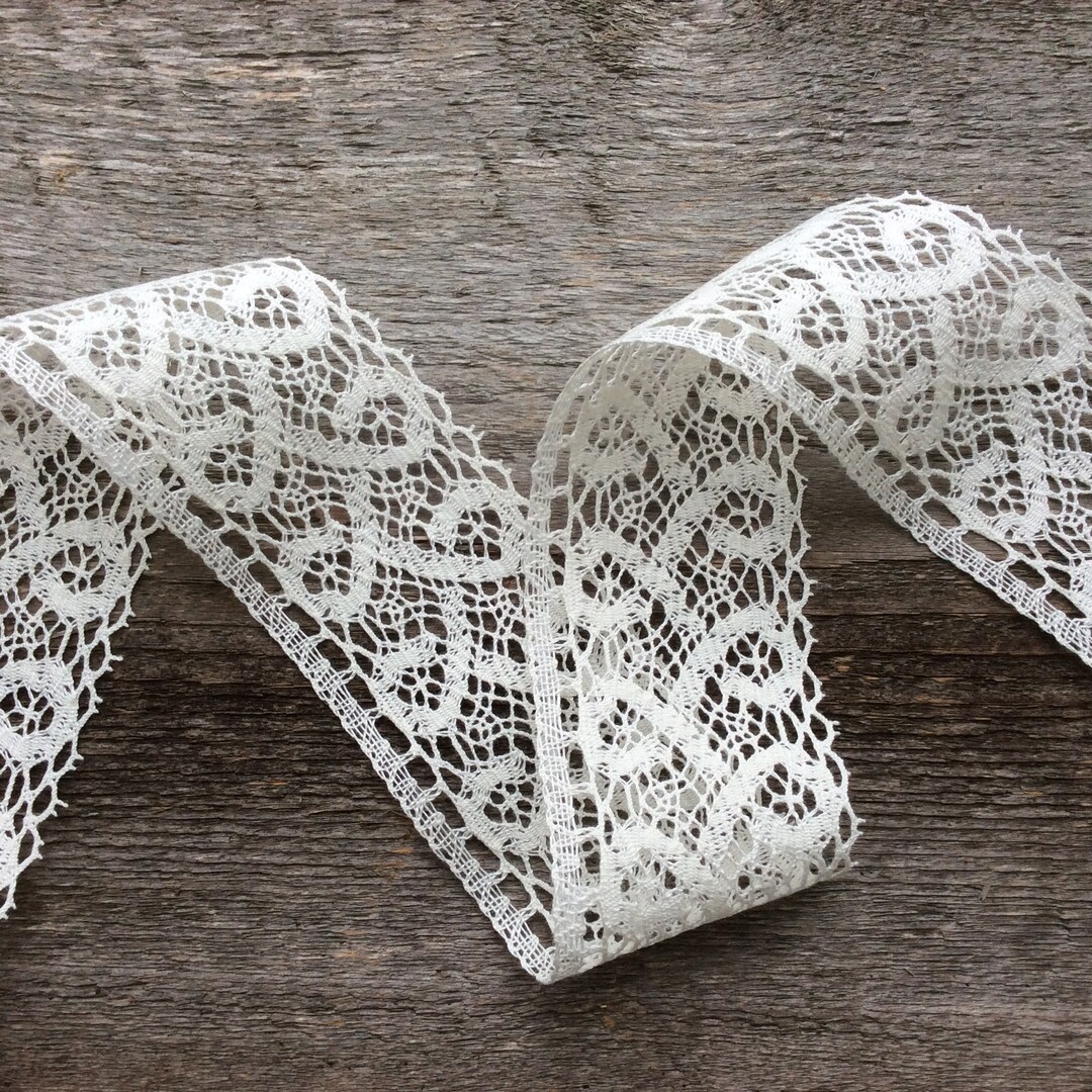 Linen Lace Trim by the Yard Cream White Natural Linen Lace for DIY ...