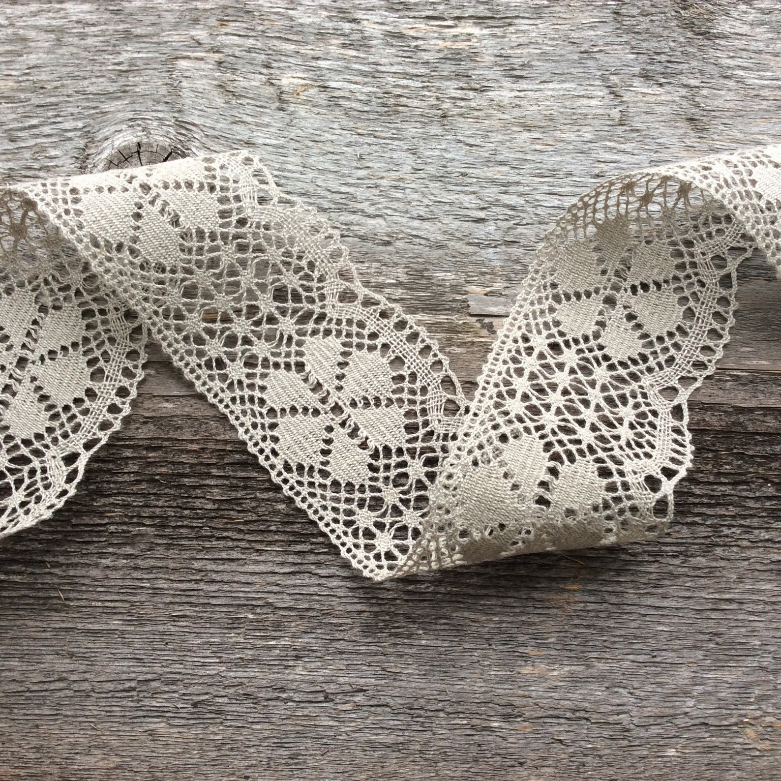 Linen Lace Trim Heavy by the Yard for Linen Dress Curtain Table Runner ...