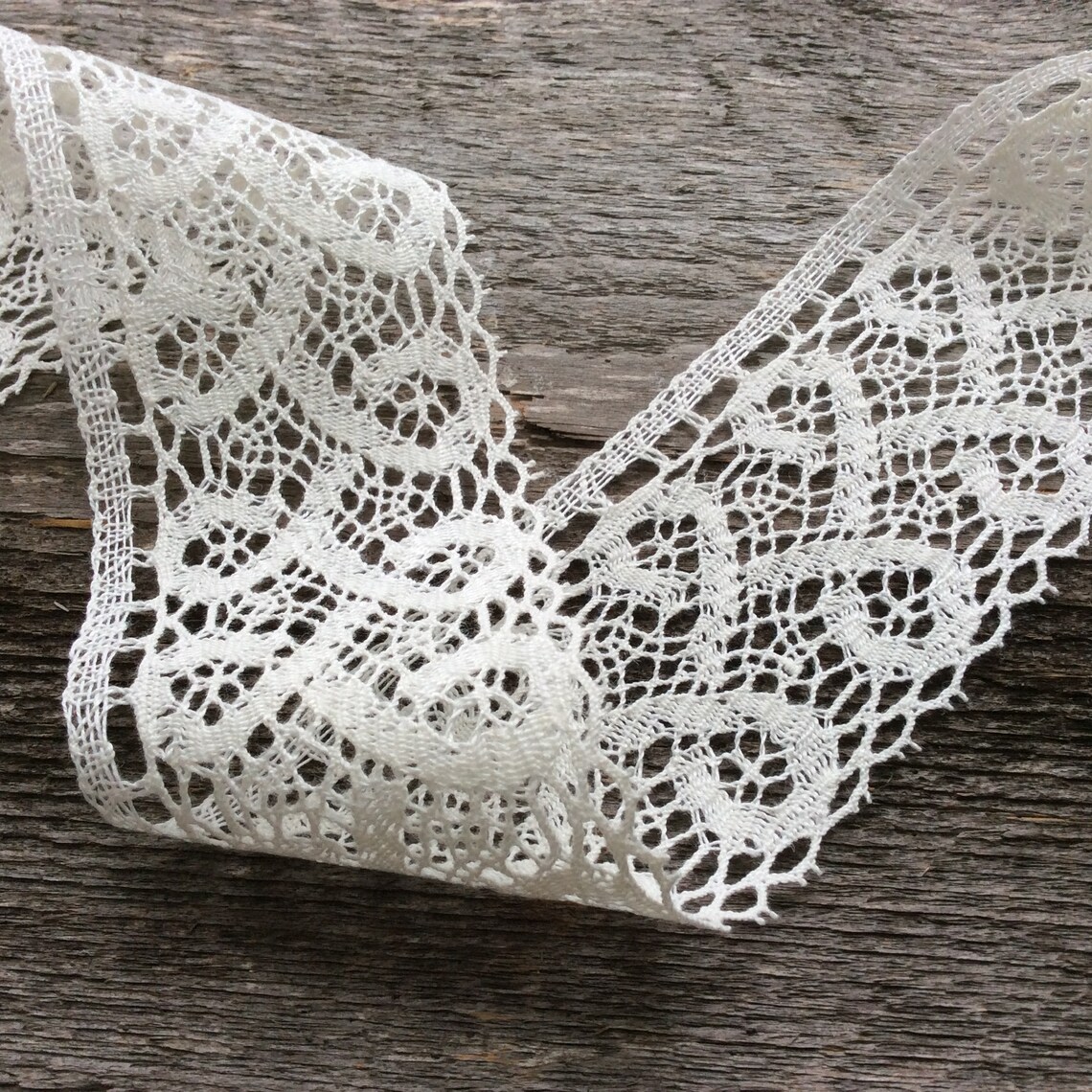 Linen Lace Trim by the Yard Cream White Natural Linen Lace for DIY ...