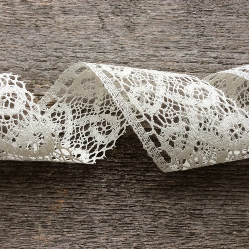 Linen Lace Trim by the Yard Cream White Natural Linen Lace for DIY ...