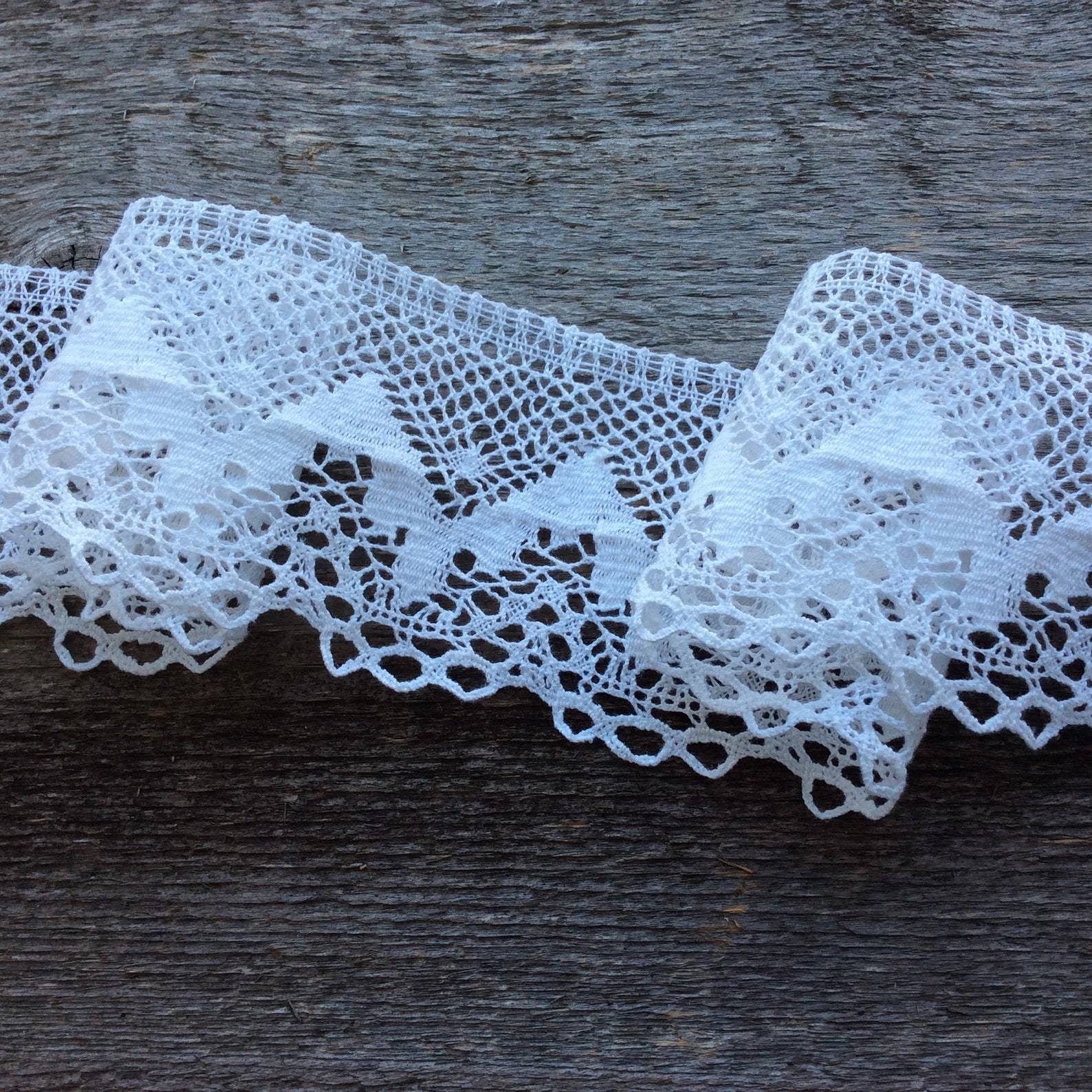 Linen Lace Trim by the Yard Optical White Natural Linen Lace for DIY ...
