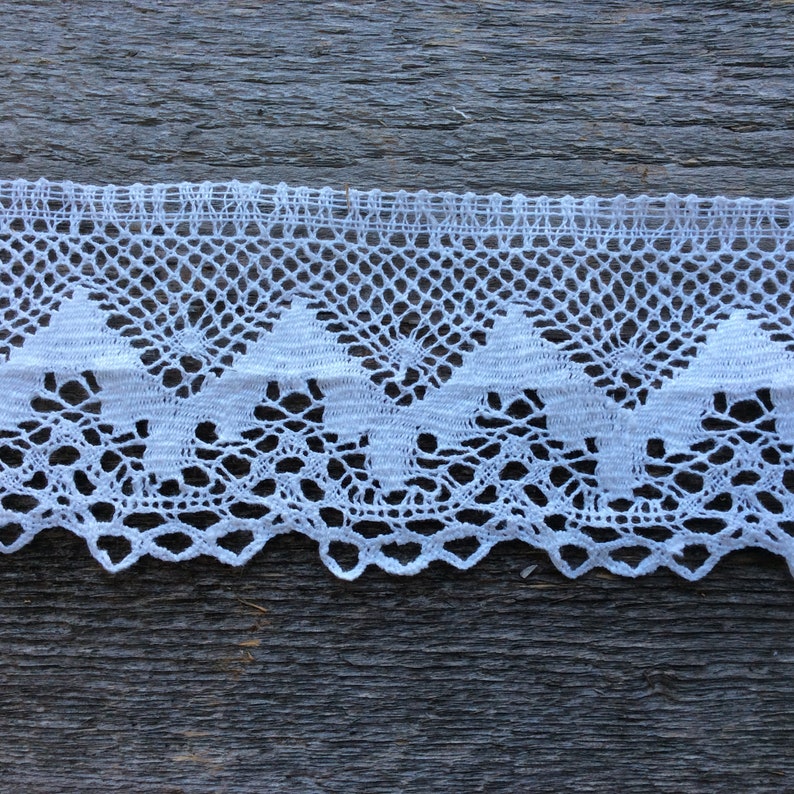 Linen Lace Trim by the Yard Optical White Natural Linen Lace for DIY ...