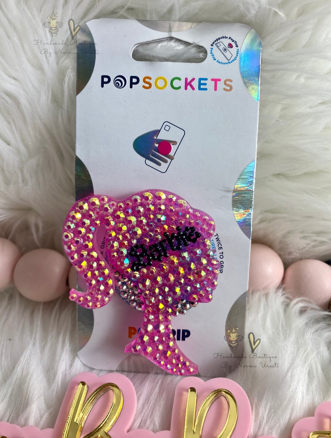 Barbiedoll Popsocket, Barbiedoll Crystal Popsocket, Barbie Inspired ...