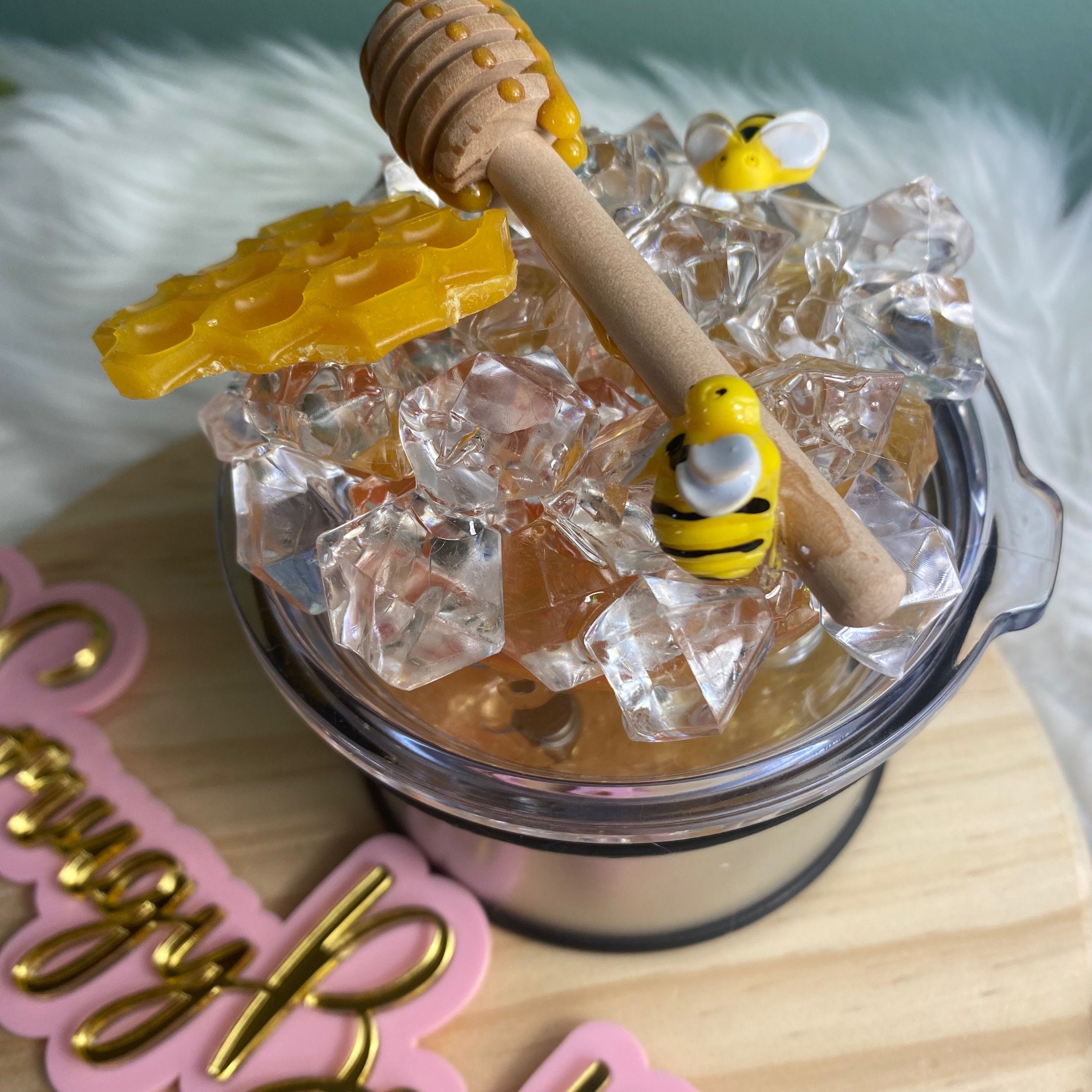 3D Honeycomb Lid Faux Honey Comb Lid Topper Bee Honeycomb - Etsy
