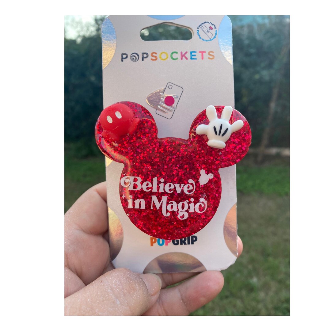 Phone Gripwith Swappable Tops, Mickey Face Phone Grip, Minnie Mouse ...