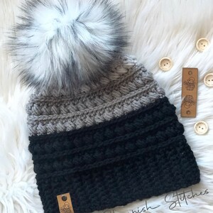 Mountain Ridge Beanie Crochet Pattern by Sheepish Stitches | Toque ...