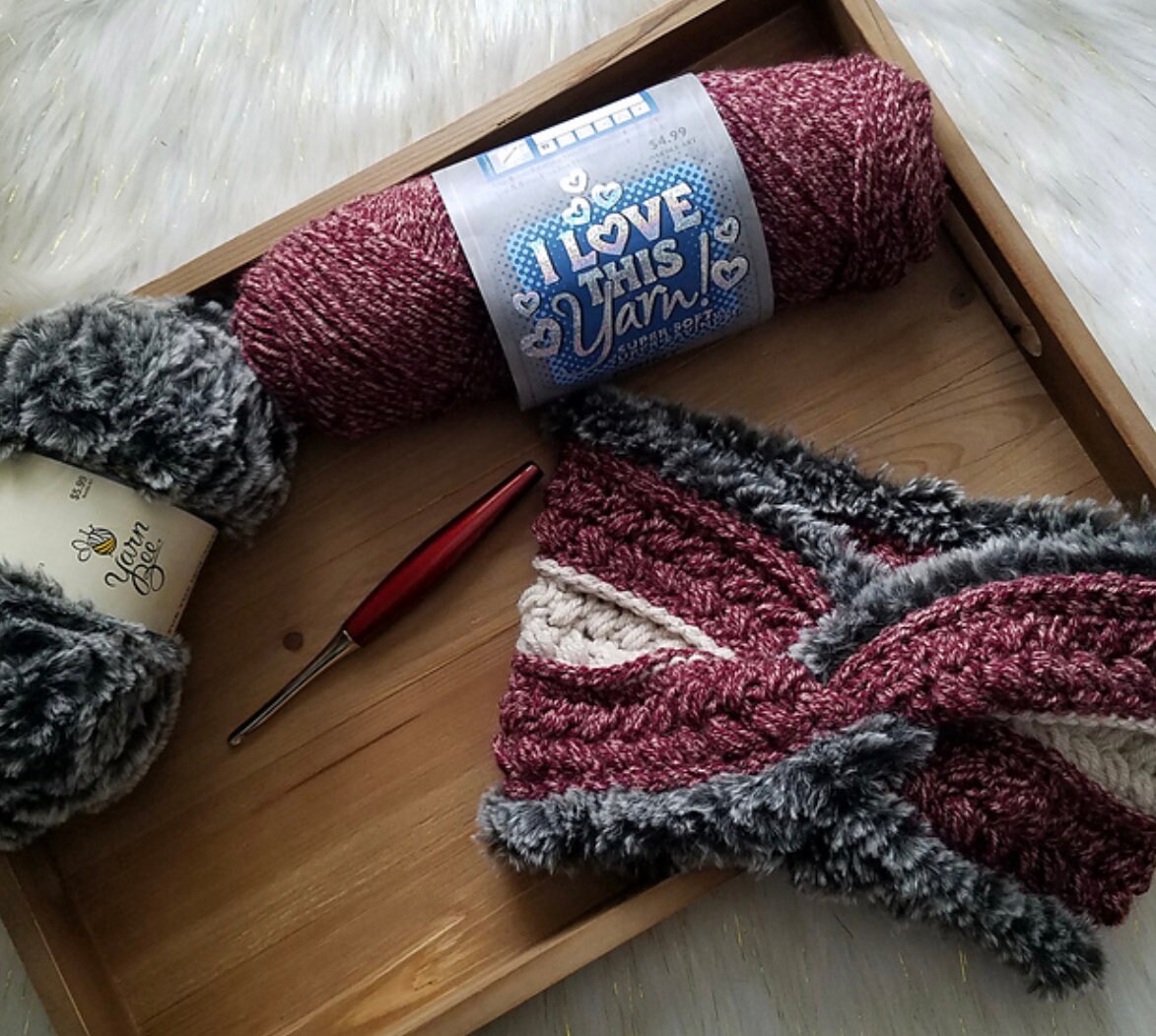 Harvest Braid Ear Warmer Crochet Pattern by Sheepish Stitches - Etsy