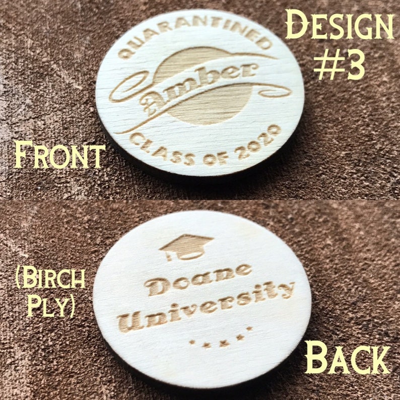 Personalized Graduation Medallion Laser-engraved Wood Custom Graduation ...