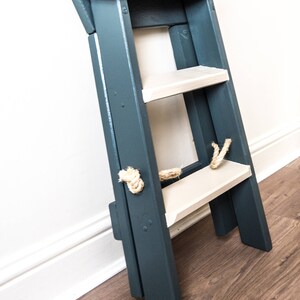 Hand Crafted Wooden Step Ladder. Display Stand. Plant Stand. Side Table ...