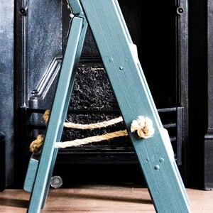 Hand Crafted Wooden Step Ladder. Display Stand. Plant Stand. Side Table ...