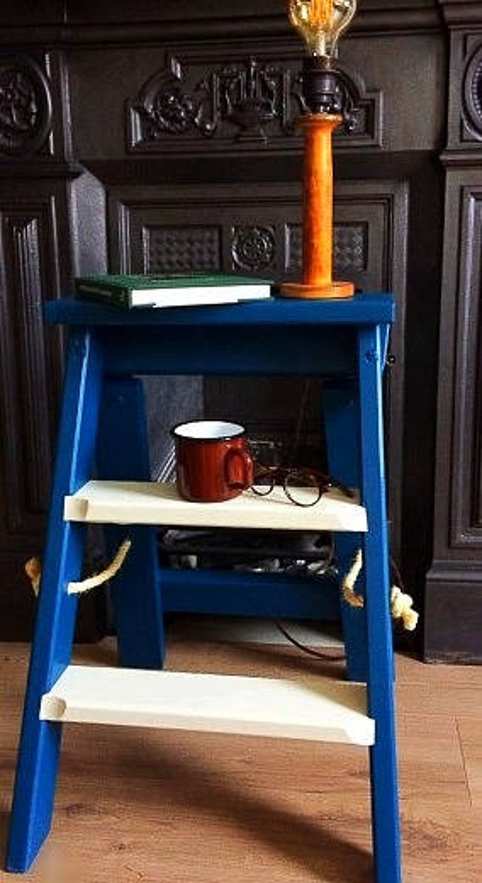 Hand Crafted Wooden Step Ladder. Display Stand. Plant Stand. - Etsy