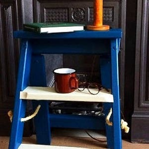 Hand Crafted Wooden Step Ladder. Display Stand. Plant Stand. Side Table ...