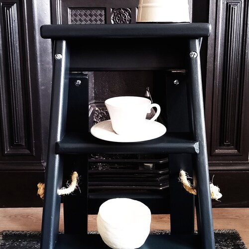 Hand Crafted Wooden Step Ladder. Display Stand. Plant Stand. | Etsy