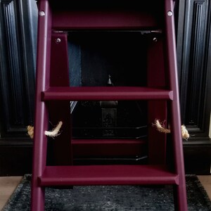 Hand Crafted Wooden Step Ladder. Display Stand. Plant Stand. Side Table ...