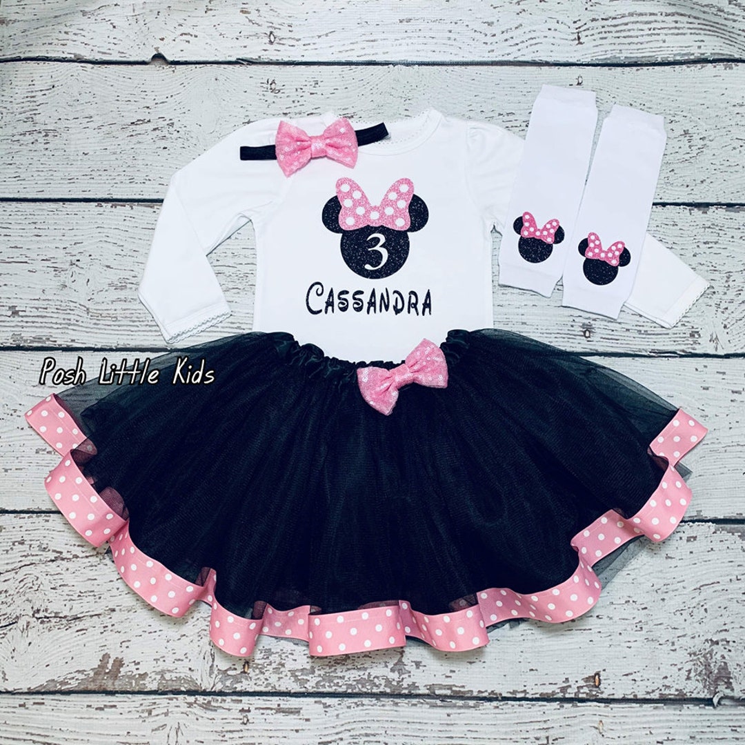 Pink Mouse Birthday Girl Outfit, Mouse Birthday Outfit, Mouse Birthday ...