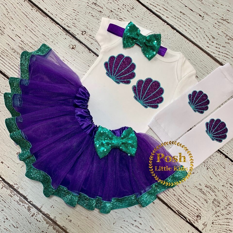 Mermaid Birthday Girl Outfit Mermaid Bodysuit Mermaid Baby - Etsy