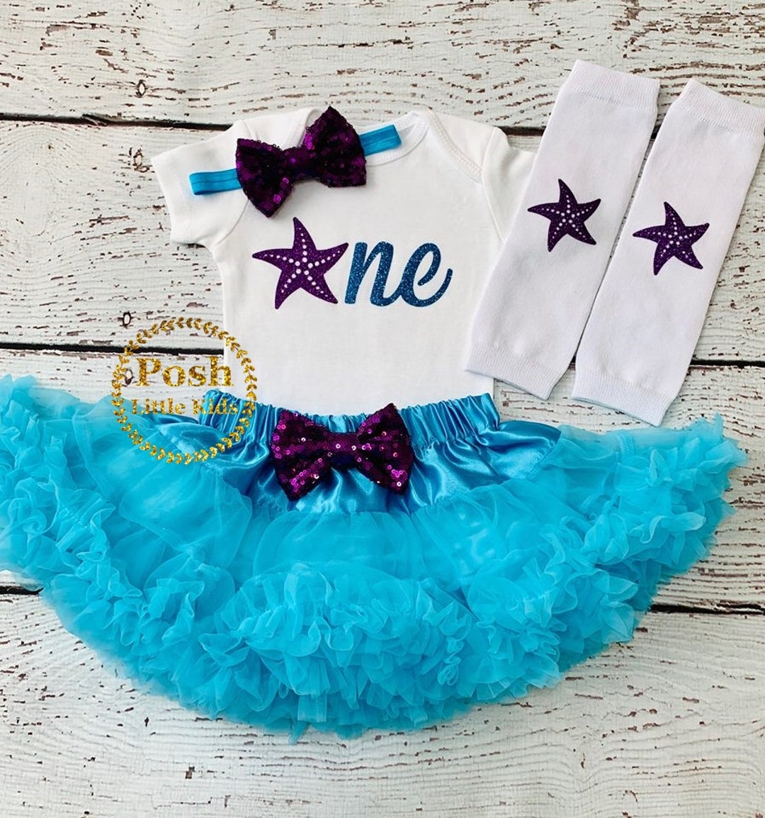 Mermaid Birthday Girl Outfit, Mermaid Bodysuit, Mermaid Baby Girl ...