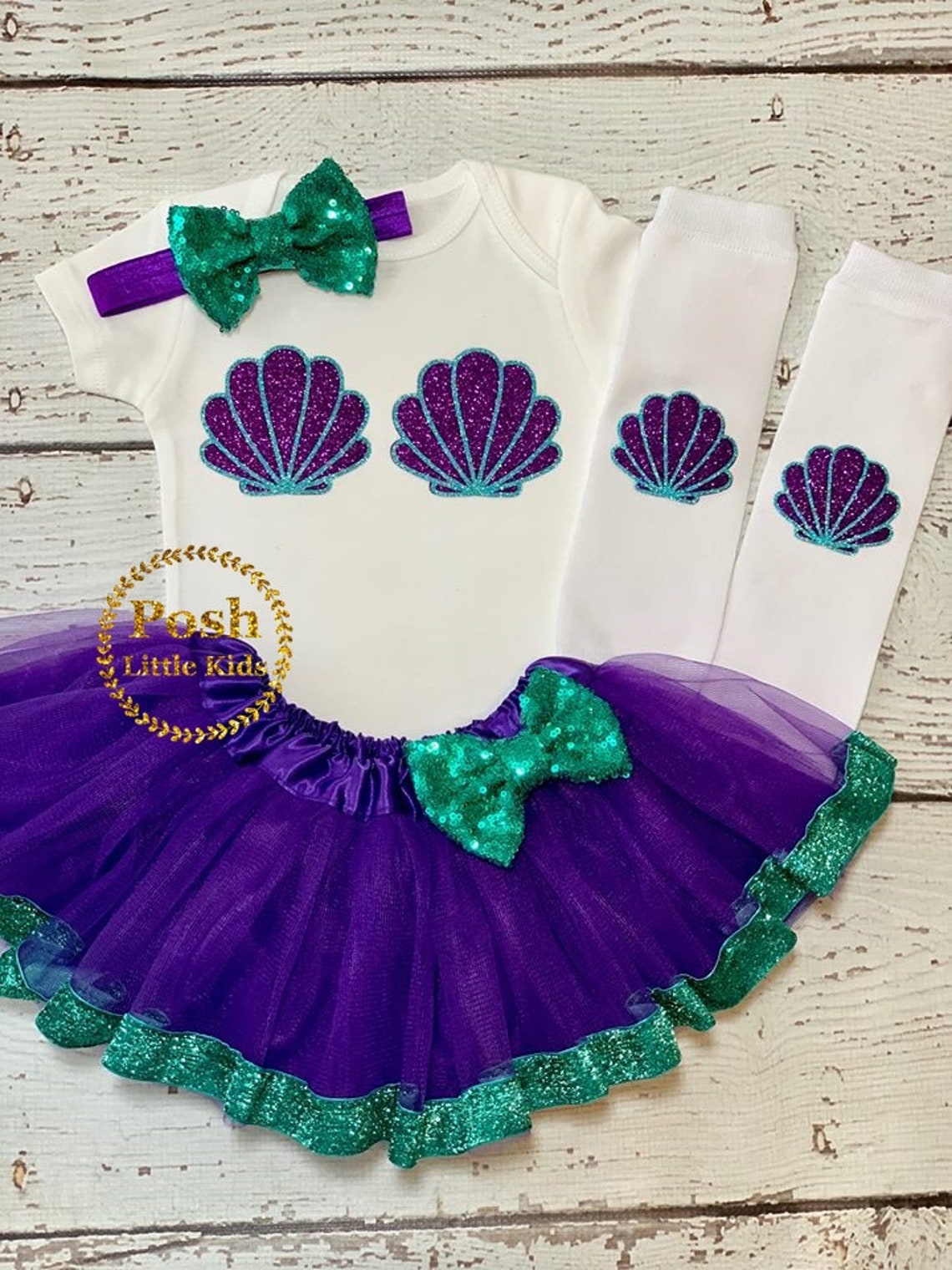 Mermaid Birthday Girl Outfit Mermaid Bodysuit Mermaid Baby - Etsy