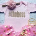 Birthday theboss Girl Outfit.pink and Gold Birthday - Etsy