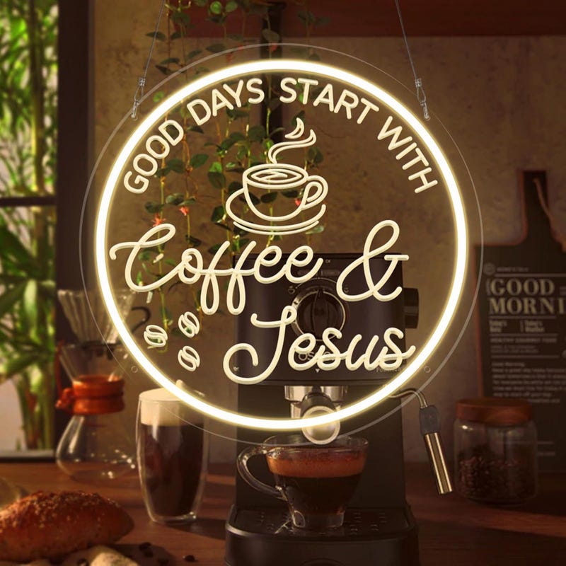 Light up Coffee Sign - Etsy