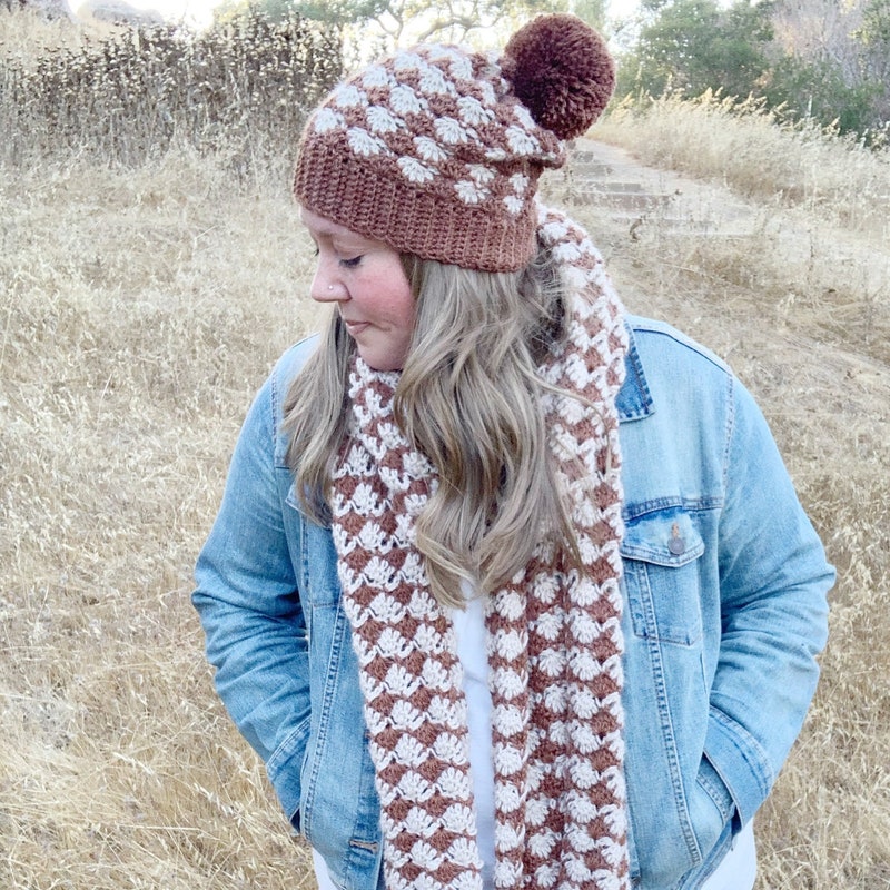 Winter Hat and Scarf Set - Etsy