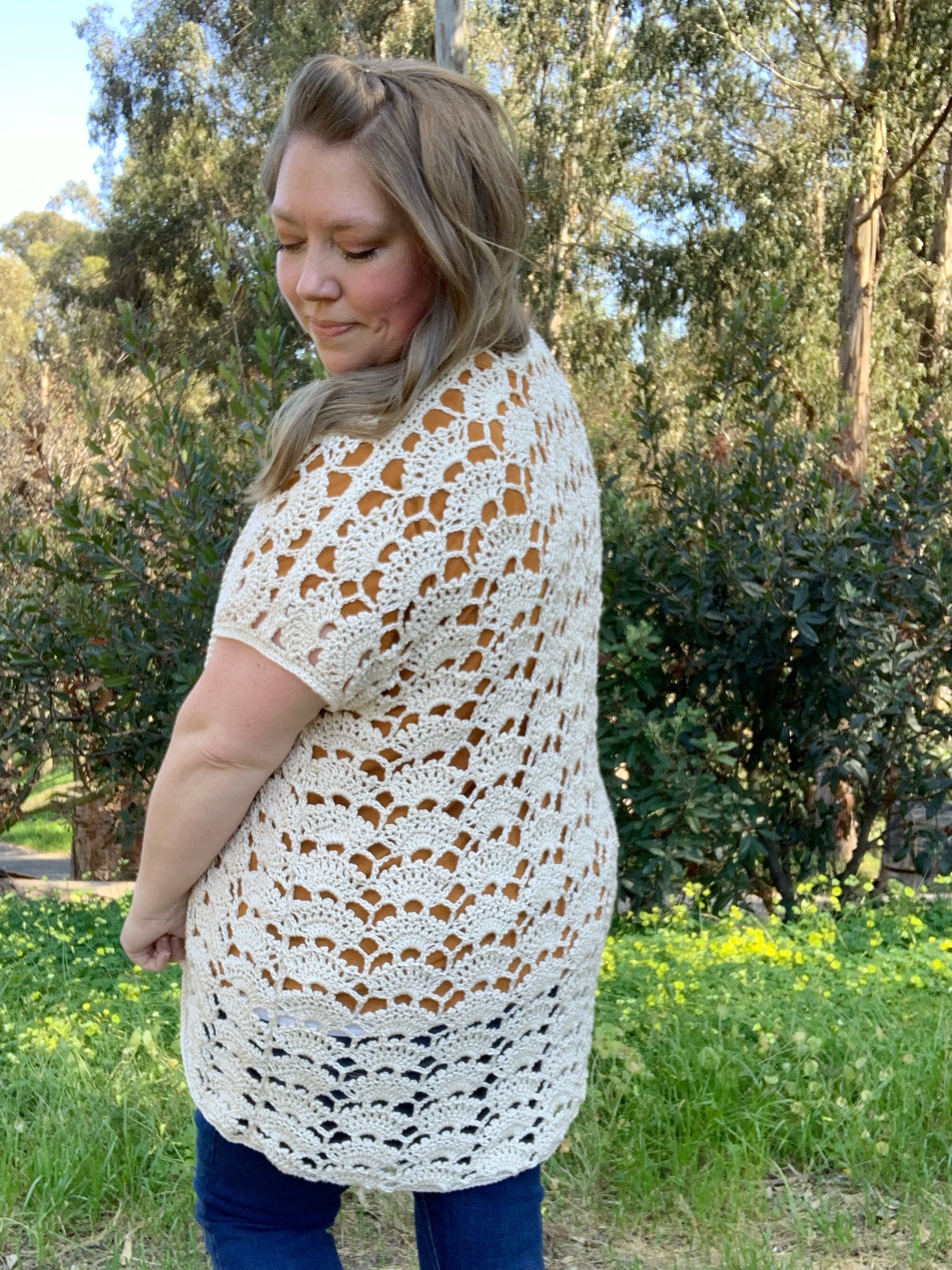 Light Weight Crochet Cardigan Pattern Summer Cardigan | Etsy