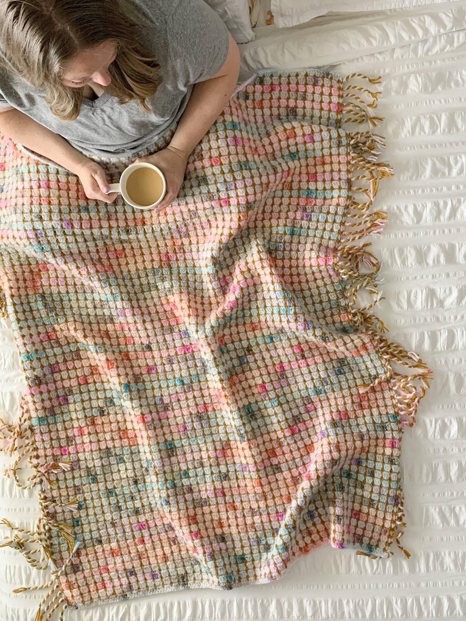 Magnus Throw Crochet Pattern: Colorful Fringe Blanket (digital PDF) - Etsy