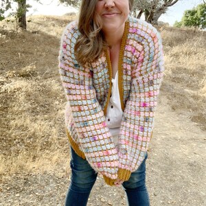 Magnus Cardigan Crochet Pattern: Colorful Cozy Design (PDF Pattern) - Etsy