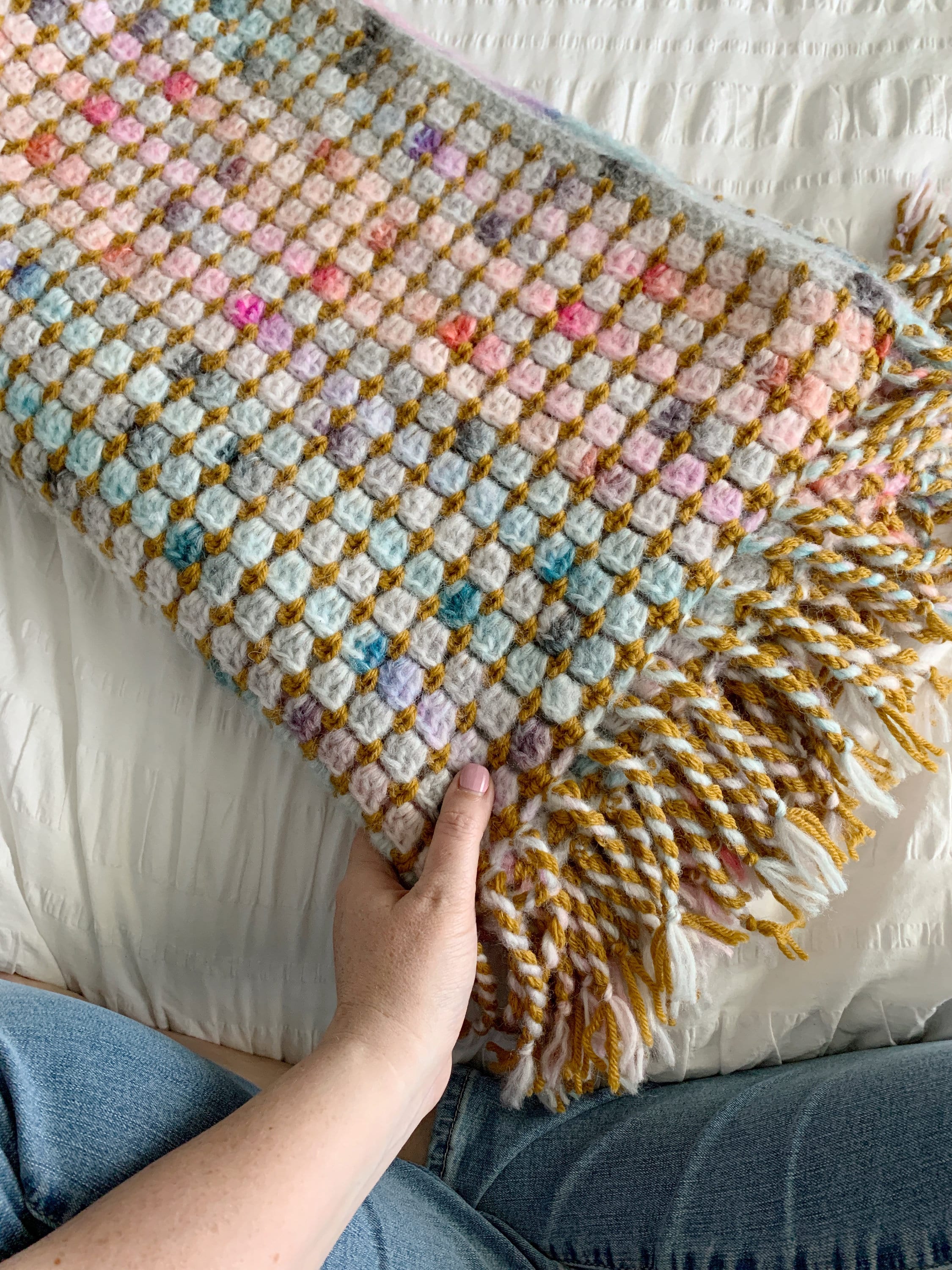 Magnus Throw Crochet Pattern: Colorful Fringe Blanket (digital PDF) - Etsy