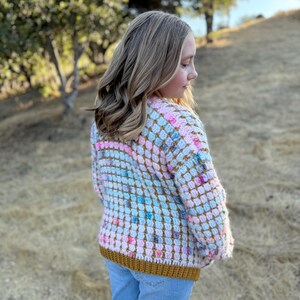 Mini Magnus Cardigan Crochet Pattern, Colorful Kid's Cardigan (PDF ...