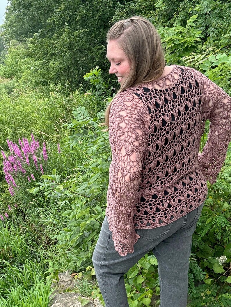Lacy Crochet Top Pattern: the Emory Pullover (PDF Pattern) - Etsy