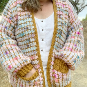 Magnus Cardigan Crochet Pattern: Colorful Cozy Design (PDF Pattern) - Etsy